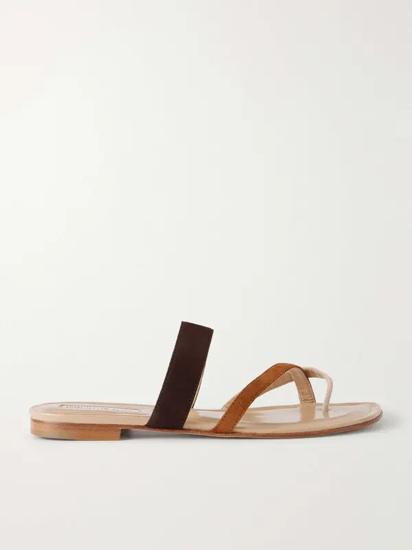 Manolo Blahnik Susastri Suede Sandals