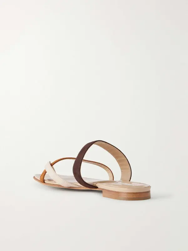 Manolo Blahnik Susastri Suede Sandals