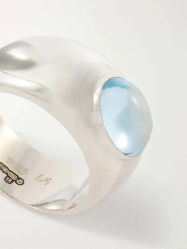 LOREN STEWART Gentry Sterlin Silver And Topaz Ring