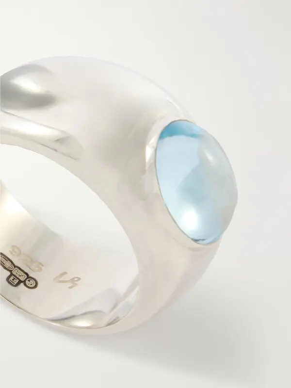 LOREN STEWART Sterling Silver And Topaz Ring