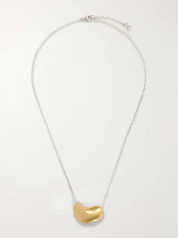 Agmes 18-karat -plated Sterling Silver Pendant Necklace