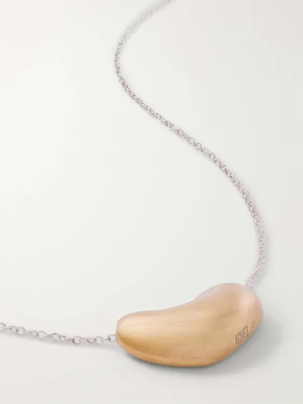 Agmes 18-karat -plated Sterling Silver Pendant Necklace