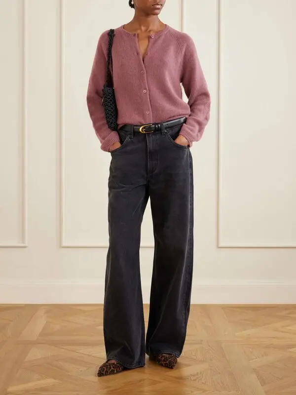 DÔEN Peroline Cashmere Cardigan - Brick