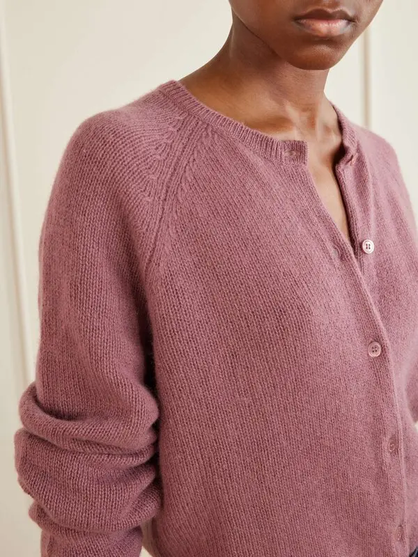 DÔEN Peroline Cashmere Cardigan - Brick