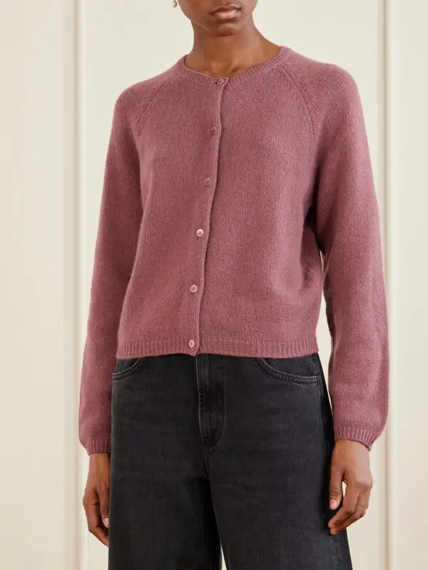 DÔEN Peroline Cashmere Cardigan - Red