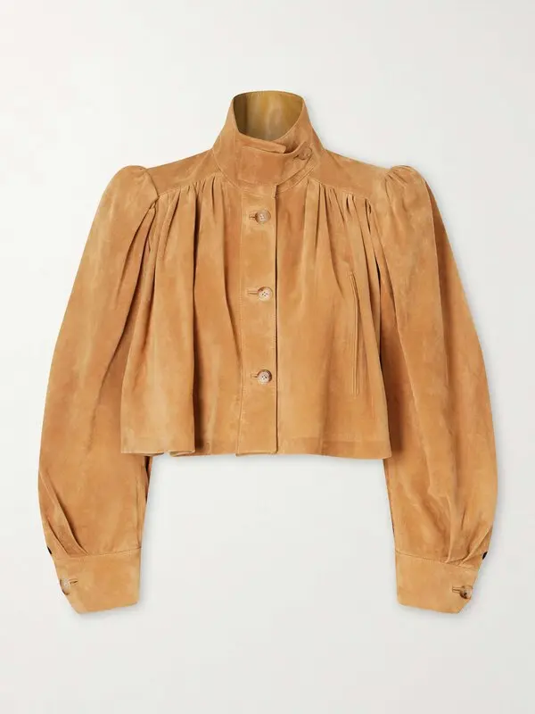 Chloé Cropped Suede Jacket