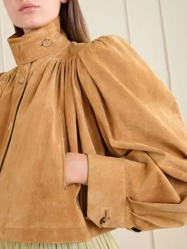 Chloé Cropped Suede Jacket