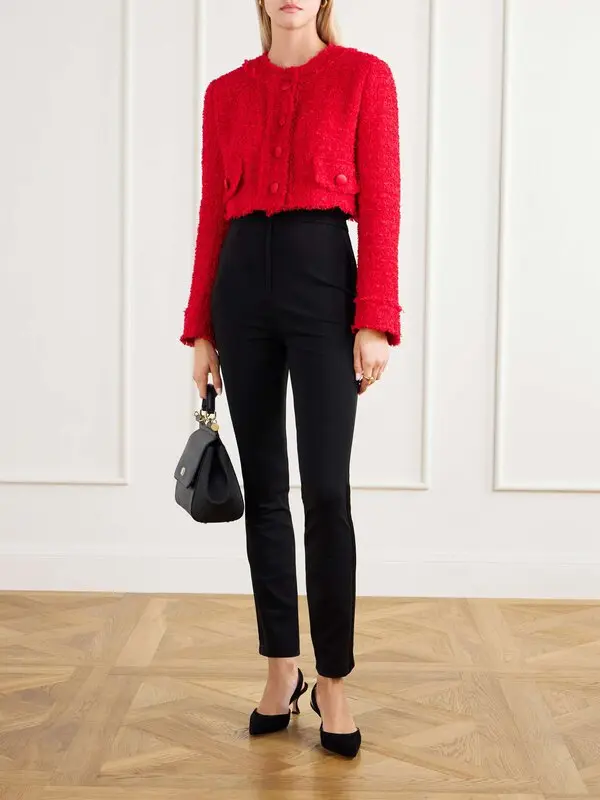 Dolce & Gabbana Stretch-jersey High-rise Pants