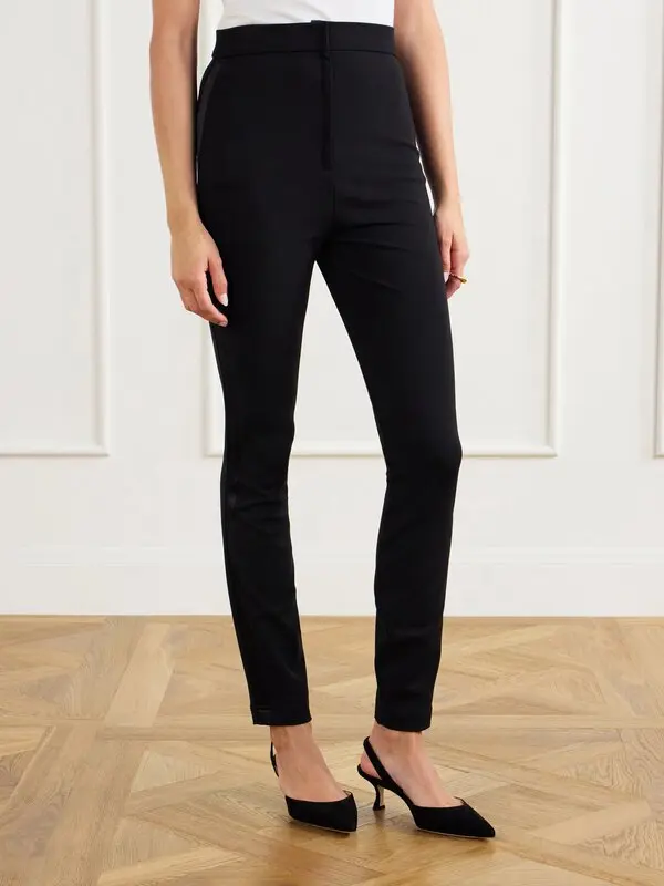 Dolce & Gabbana Stretch-jersey High-rise Tailored Pants