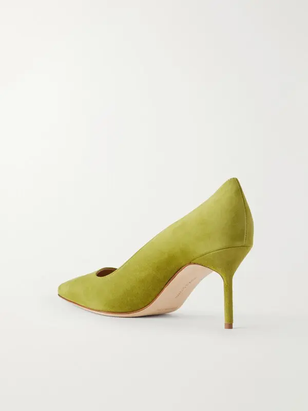 Manolo Blahnik Bb 70 Suede Pumps
