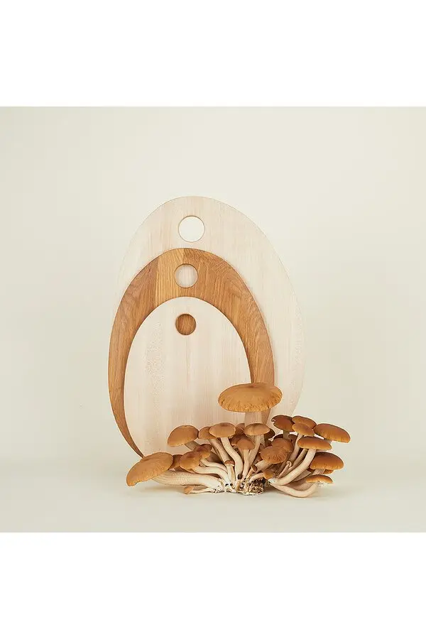 HAWKINS NEW YORK Small Pebble Cutting Board In Brown - Maple