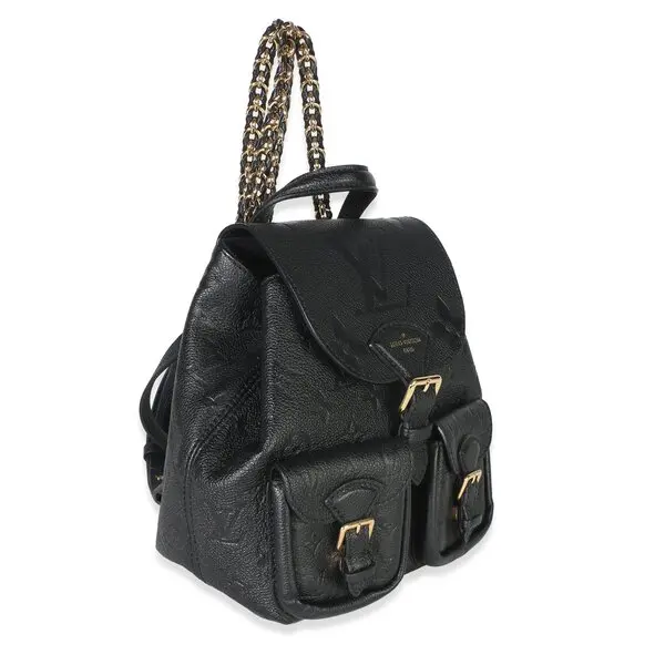 LOUIS VUITTON Giant Monogram Empreinte Backpack - Black