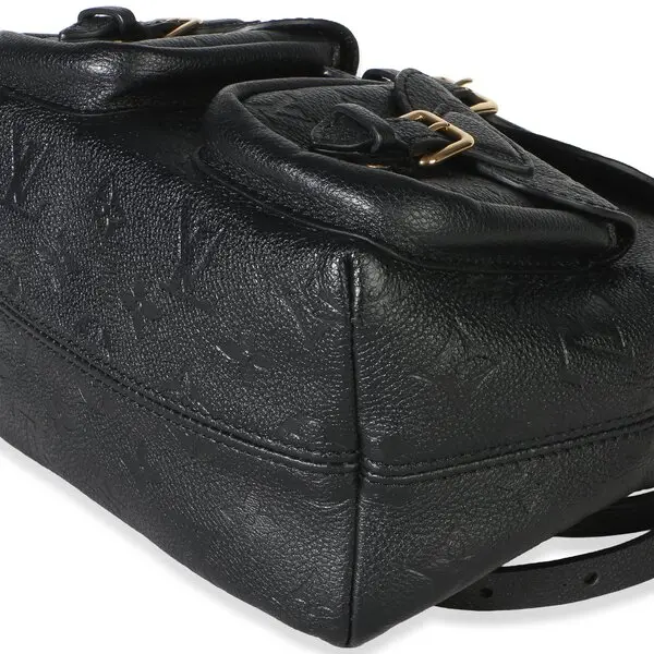 LOUIS VUITTON Giant Monogram Empreinte Backpack - Black