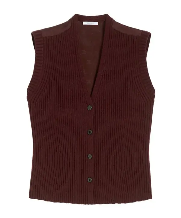 Max Mara V-neck Button-up Gilet