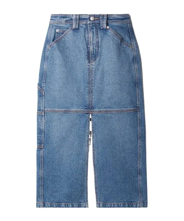 A.L.C. High-waisted Denim Skirt - Blue