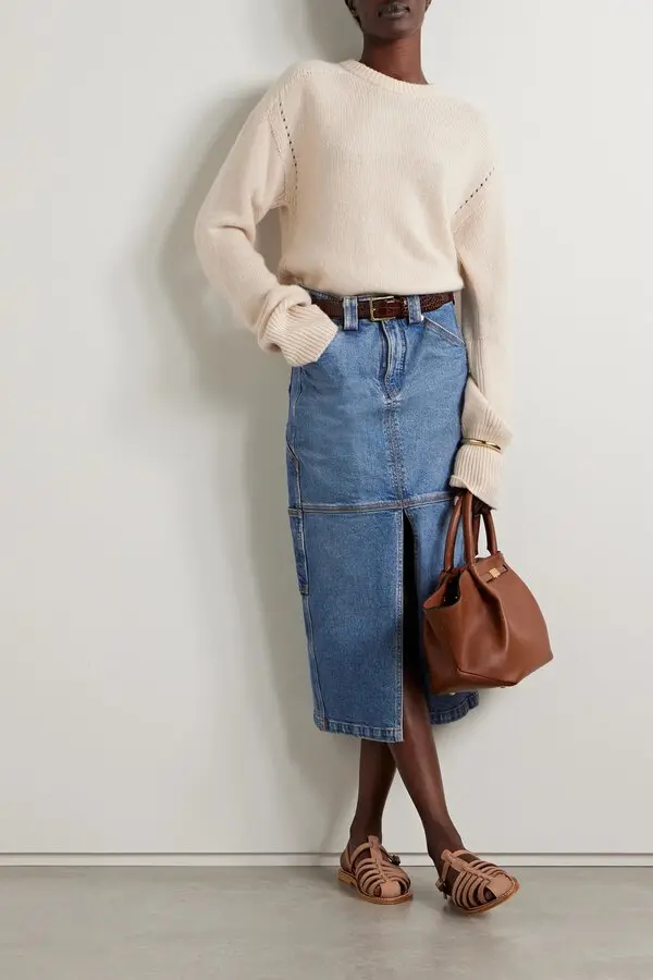 A.L.C. High-waisted Denim Skirt