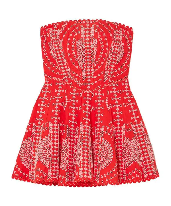 Charo Ruiz Ibiza Cotton-blend Mini Dress