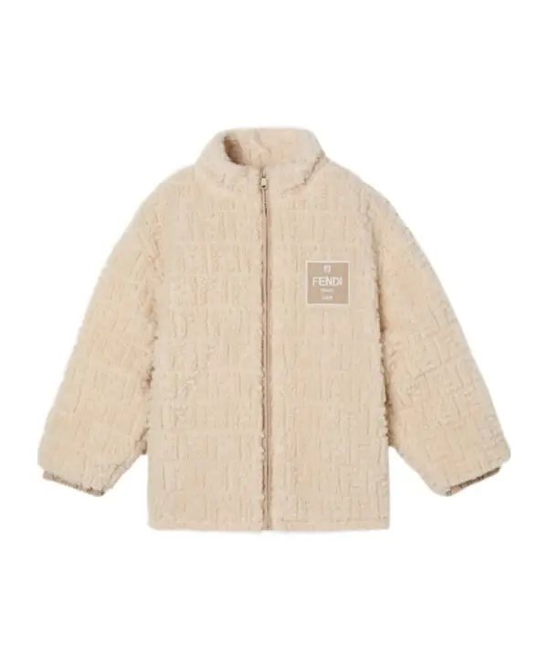Fendi Ff Logo-jacquard Fleece Jacket