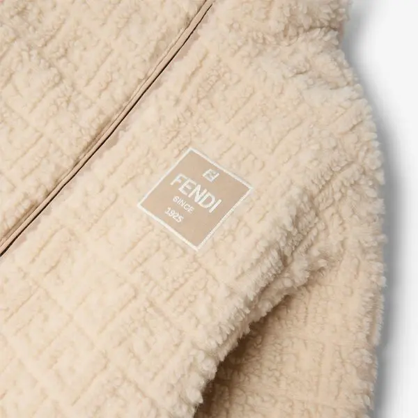 Fendi Ff Logo-jacquard Fleece Jacket