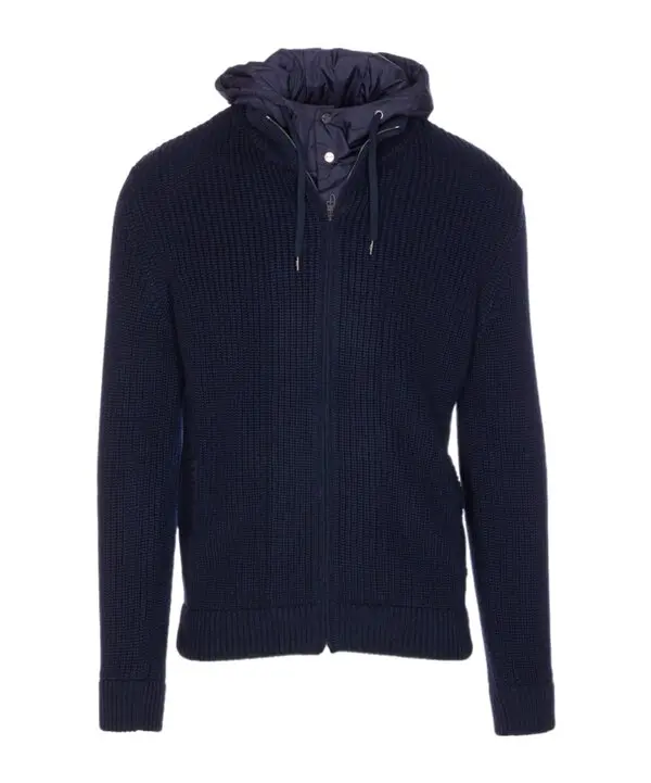 Herno Hooded Zipped Cardigan