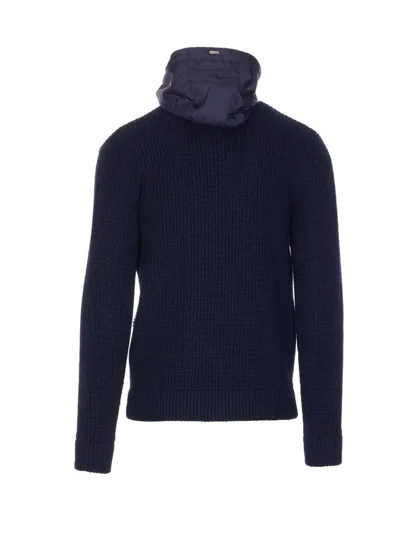 Herno Hooded Zipped Cardigan