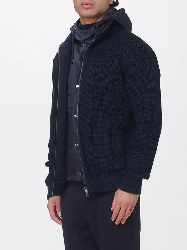 Herno Hooded Zipped Cardigan - Black