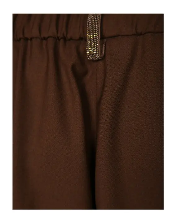 Fabiana Filippi Elasticated-waist Pressed-crease Trousers