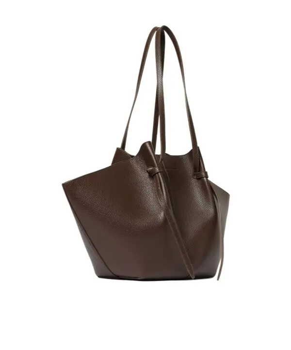 Yuzefi Top-handle Shoulder Bag - Brown