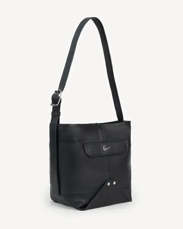 Kenzo Utility' Reversible Bucket Bag In Canvas And Leather