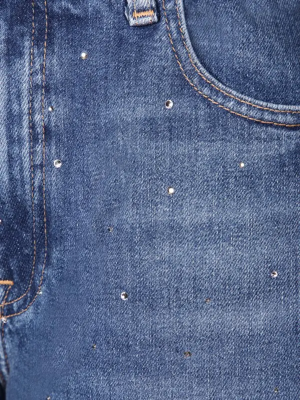 7 For All Mankind High-waist Embellished Wide-leg Jeans