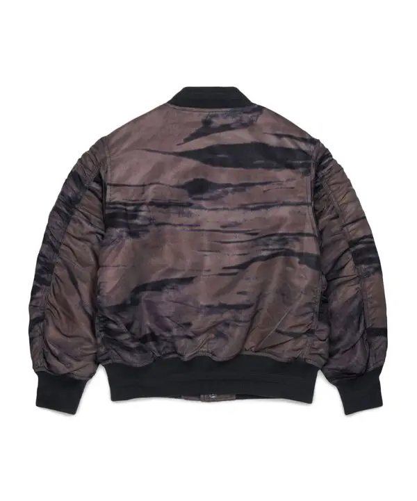 DIESEL® Camouflage-effect Logo-embroidered Bomber Jacket