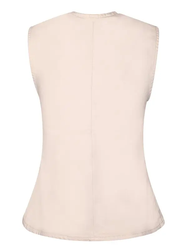 7 For All Mankind Button-front Western-style Vest - Beige