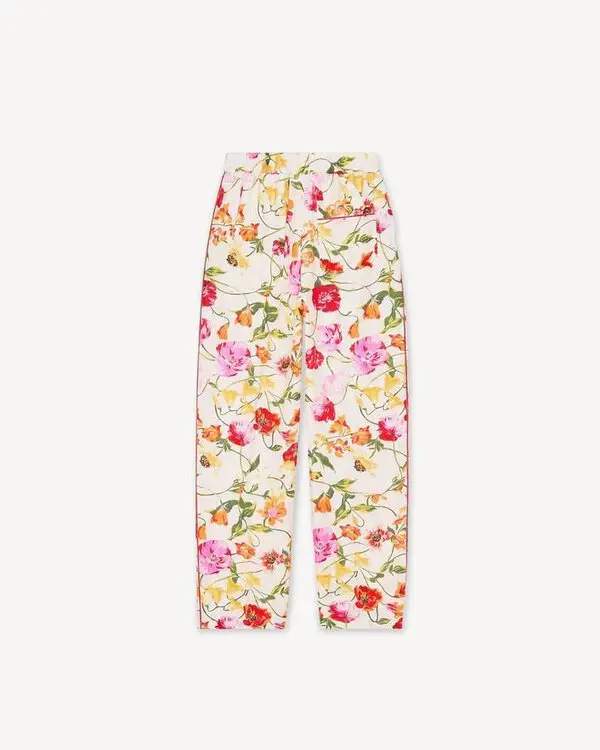 Kenzo Floral Print Drawstring Pants - Off White