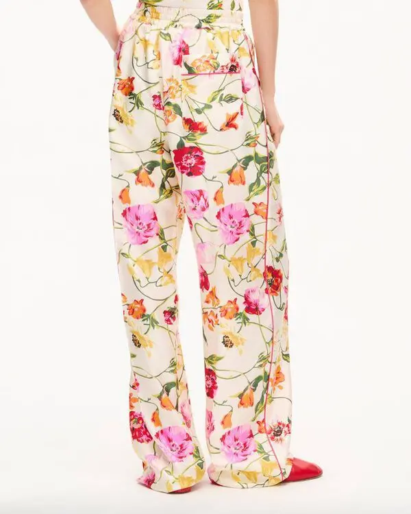 Kenzo Floral Print Drawstring Pants - Off White