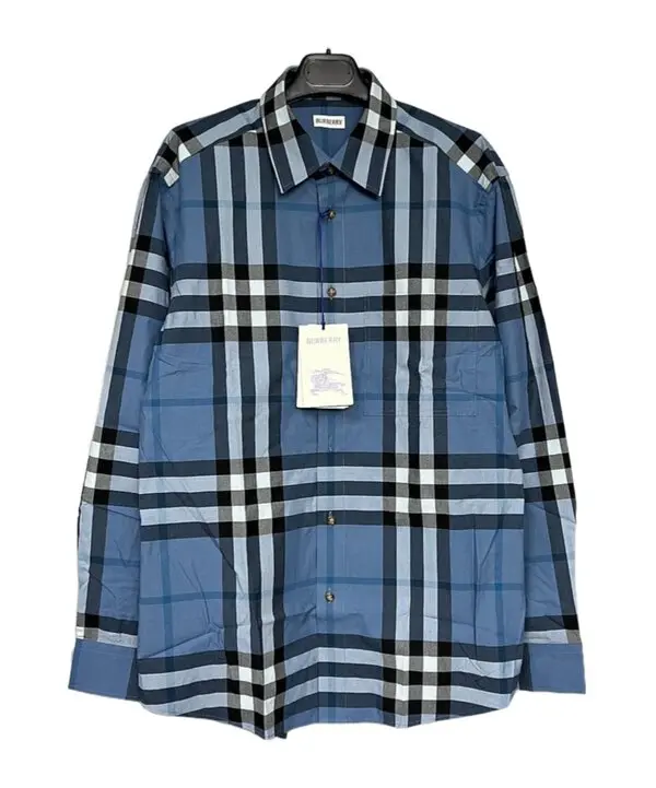 Burberry Plaid Shirt - Blue