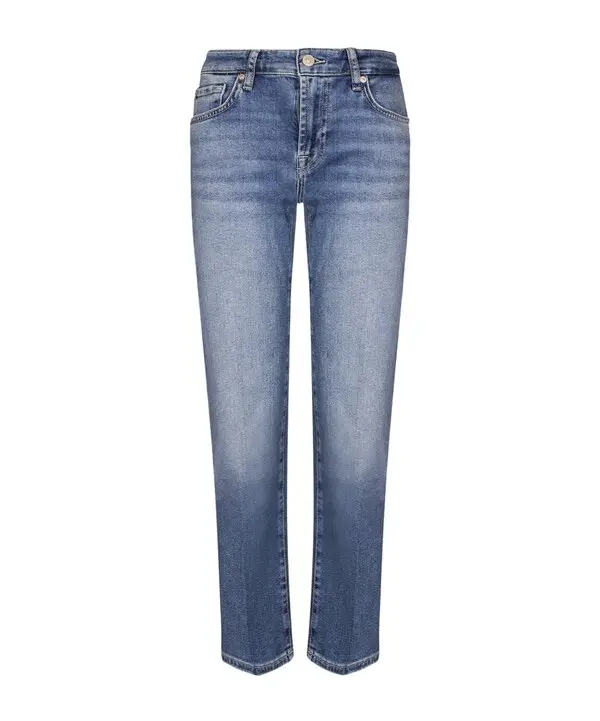 7 For All Mankind Tailored Denim Trousers With Belt Loops