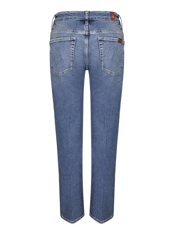7 For All Mankind Tailored Denim Trousers With Belt Loops