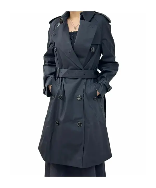 Burberry Double Breasted Belted Trench Coat