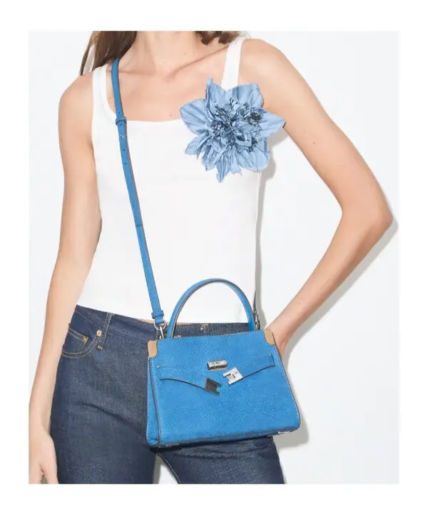 Tory Burch Lee Radziwill Tote Bag - Bright Blue