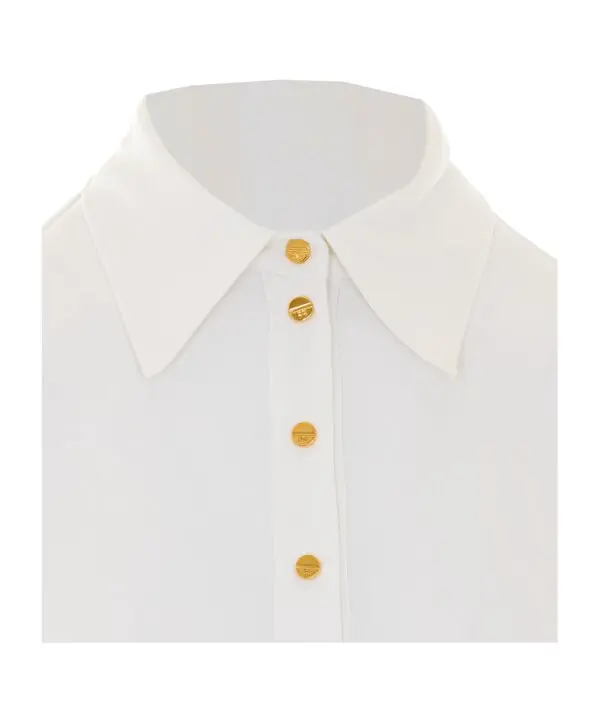 Elisabetta Franchi Buttoned Long-sleeve Bodysuit Top