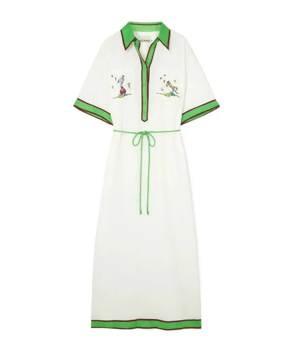 ALEMAIS Linen Dress - White