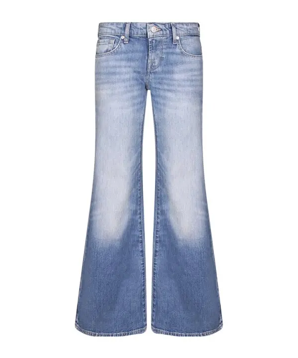 7 For All Mankind Low-rise Flared Jeans - Blue