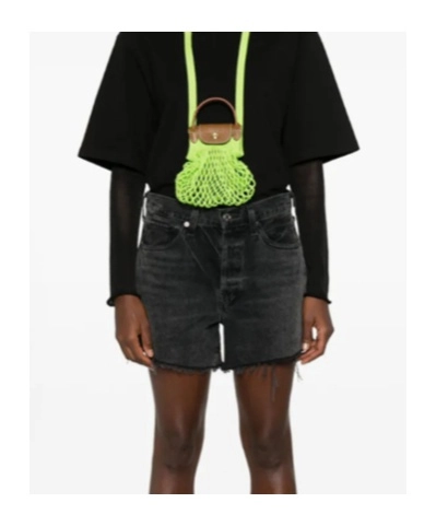Longchamp Mesh Shoulder Bag - Green