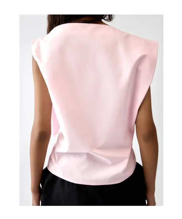 Jacquemus The Drap Asymmetric Top - Light Pink