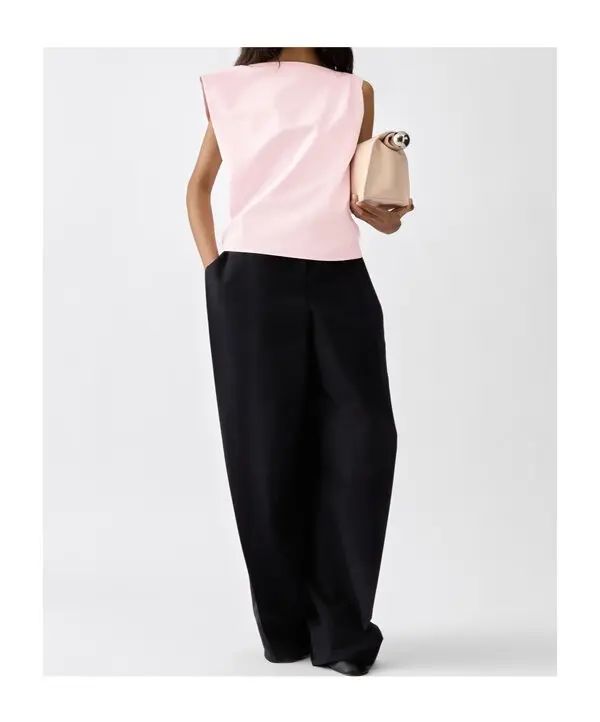 Jacquemus The Drap Asymmetric Top - Light Pink