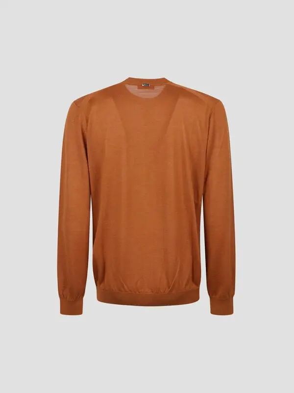 Herno Button-up Fine Knit Sweater - Brown