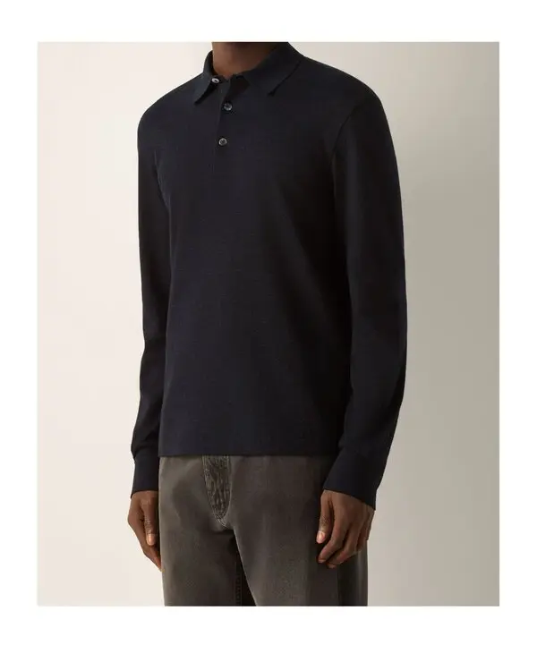 Zegna Cotton Polo Shirt - Navy Blue