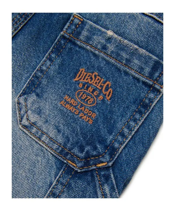 DIESEL® D-bart-b Logo Embroidered Jeans