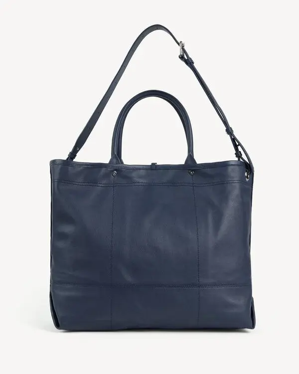 Kenzo Utility' Reversible Large Tote Bag In Canvas And Leather