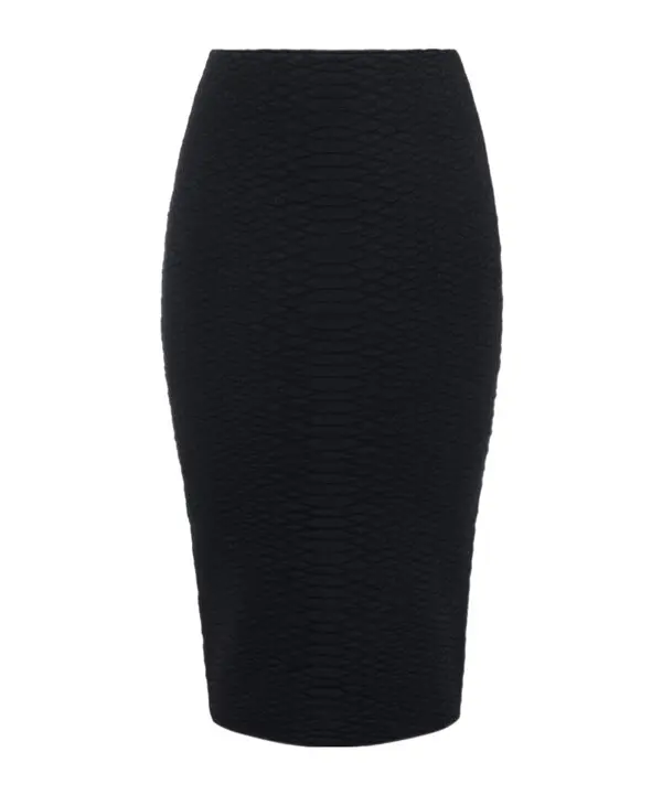 Elisabetta Franchi Snake-pattern Knit Midi Skirt